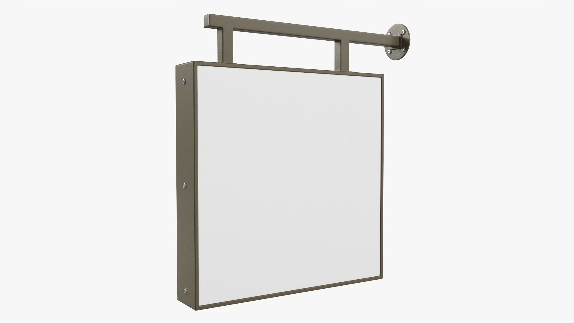 Store street sign mockup 01 3D model | CGTrader