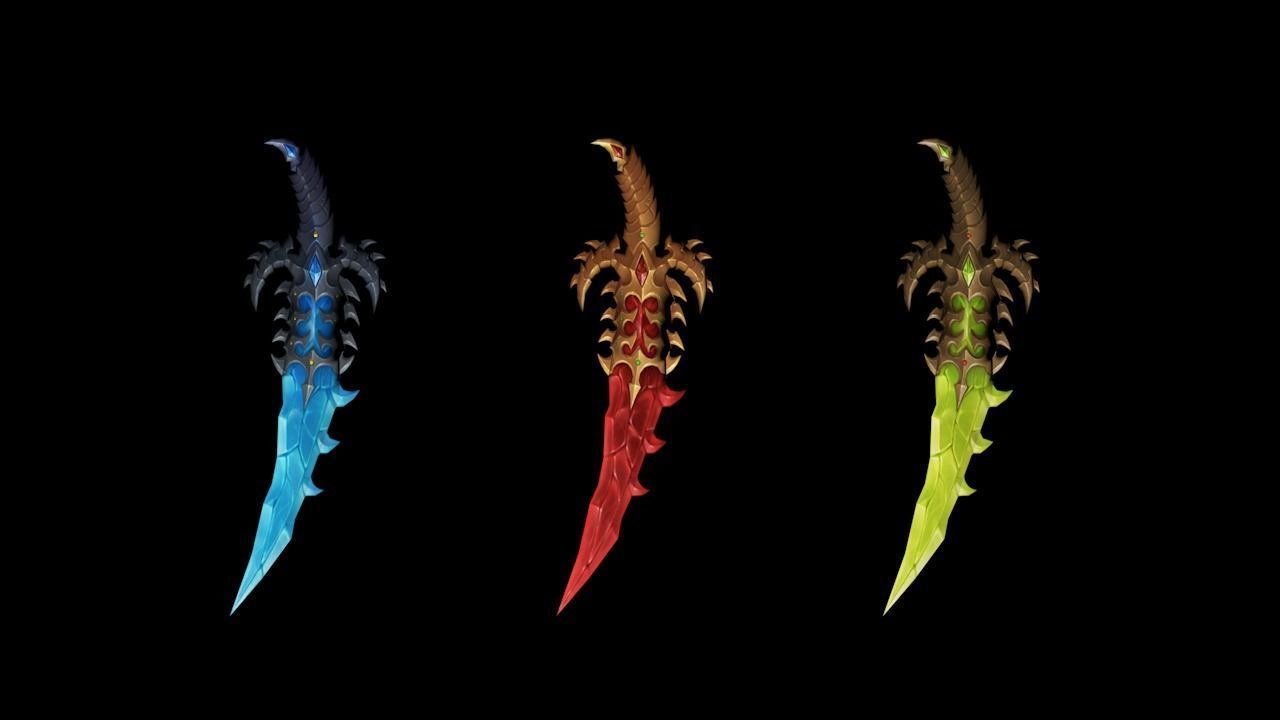 3D model Crystal Dagger VR / AR / low-poly | CGTrader