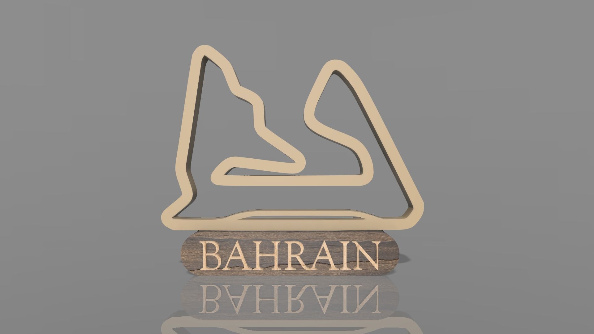 F1 Bahrain Race Track STL OBJ FBX Files 3D Print Fusion 360 3D model 3D ...