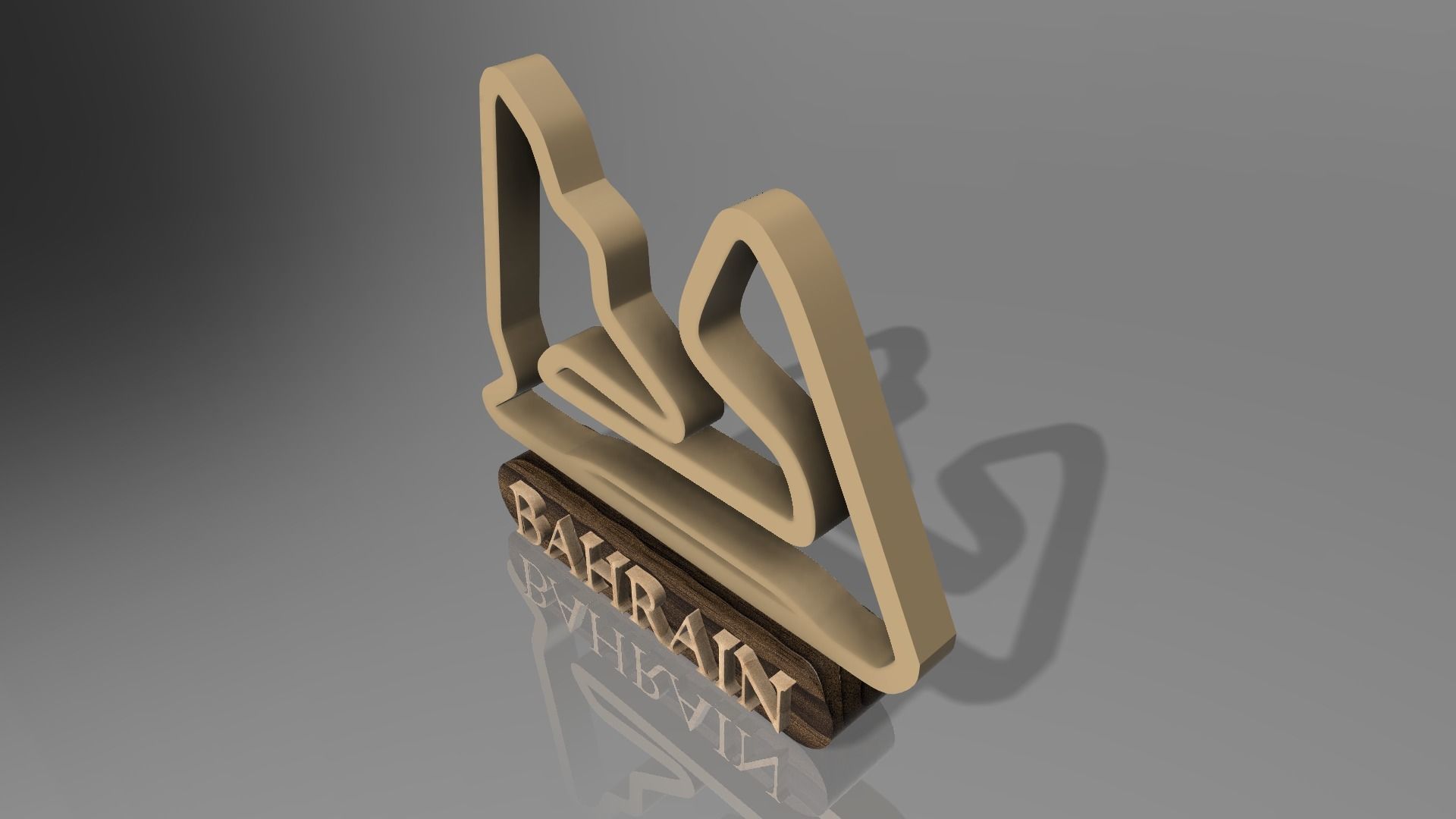 F1 Bahrain Race Track STL OBJ FBX Files 3D Print Fusion 360 3D model 3D ...