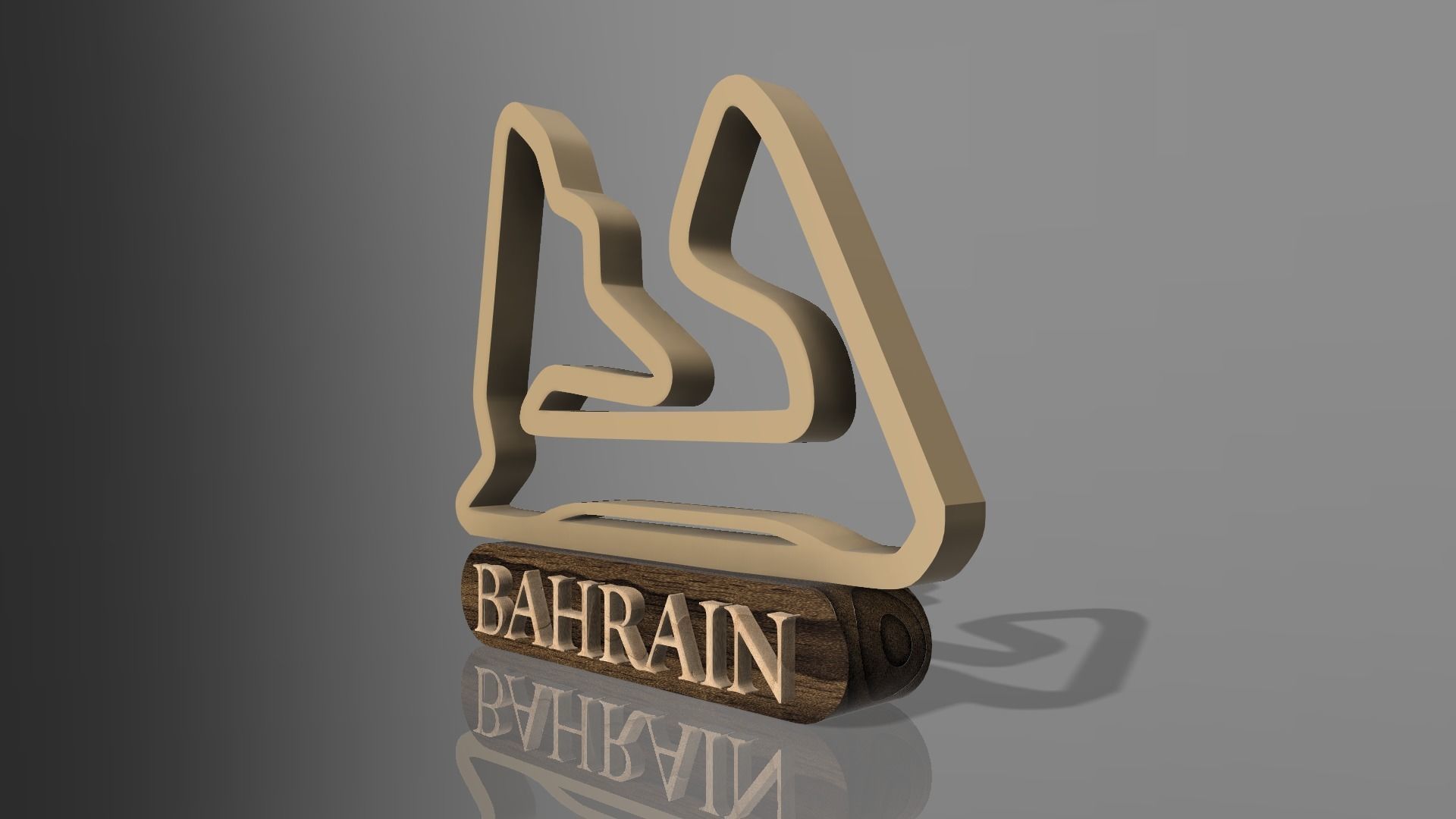 F1 Bahrain Race Track STL OBJ FBX Files 3D Print Fusion 360 3D model 3D ...