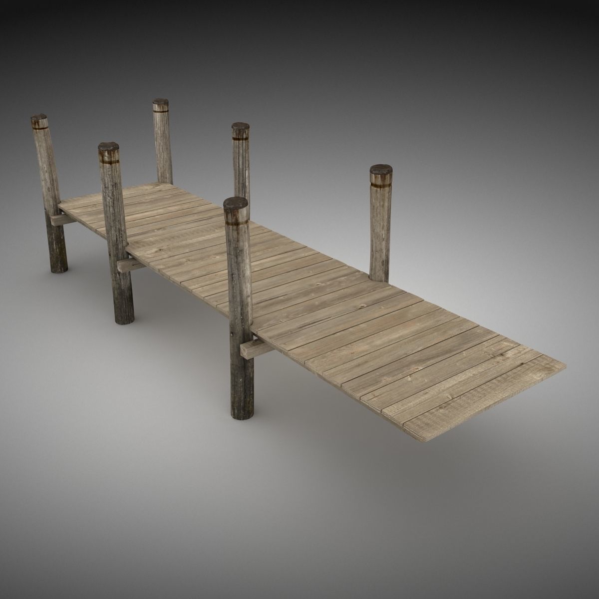 3D model Wood Pier VR / AR / low-poly | CGTrader