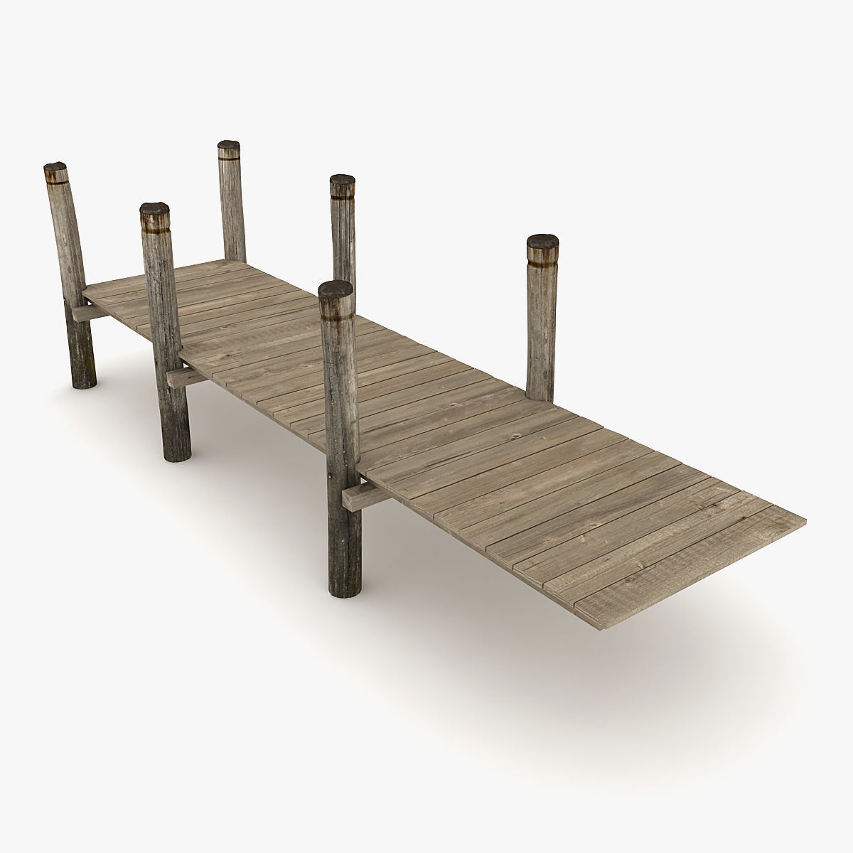 3D model Wood Pier VR / AR / low-poly | CGTrader