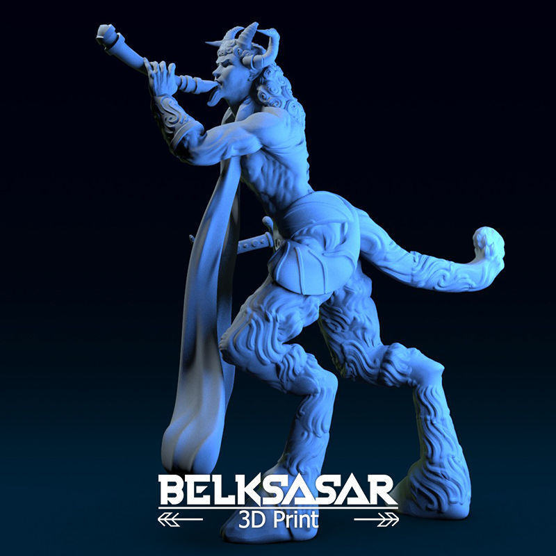 Satyr in Dynamic Pose 3D model 3D printable | CGTrader