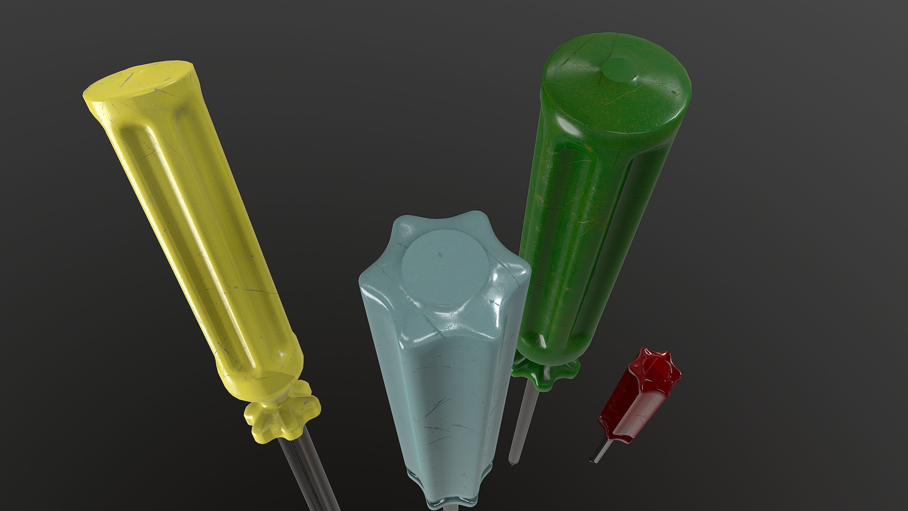 Screwdrivers set 3D model | CGTrader