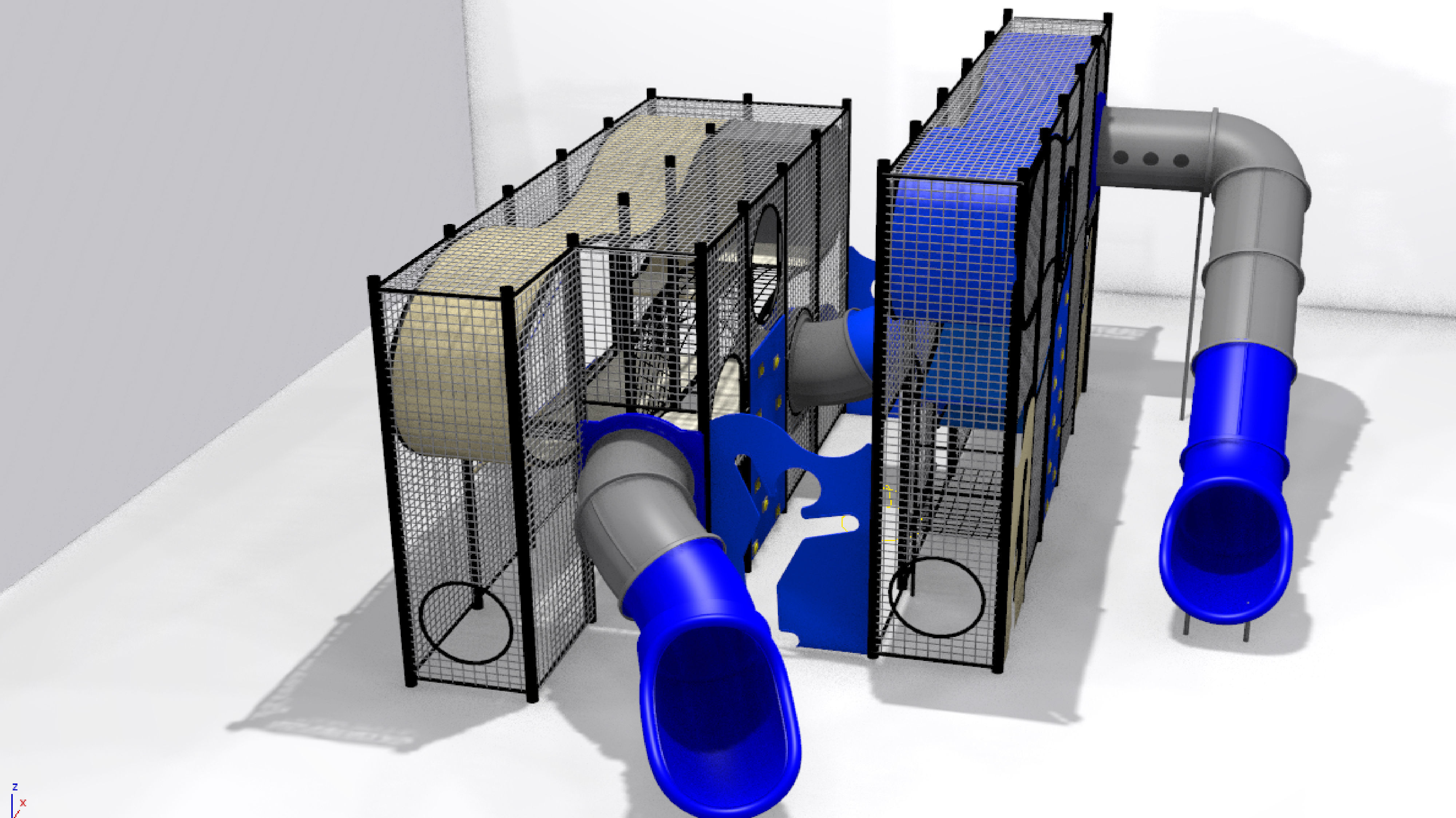 Playground- Cage Cubic Play 3D model | CGTrader