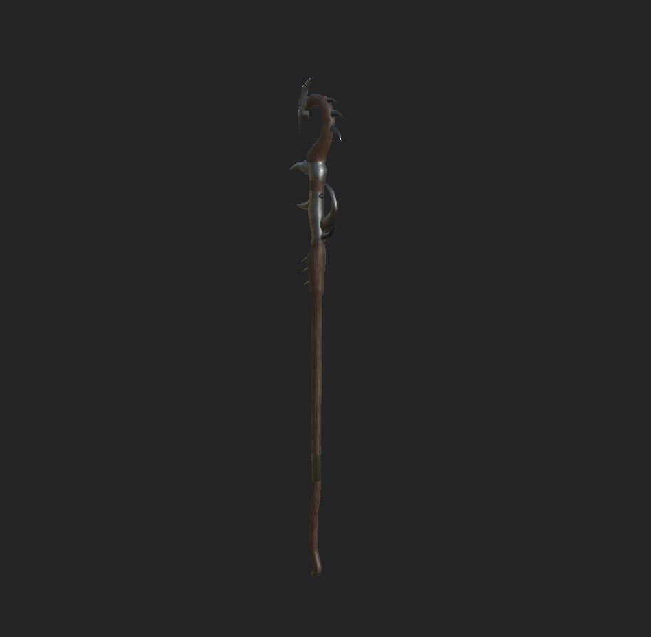 3D model Staff - game ready VR / AR / low-poly | CGTrader