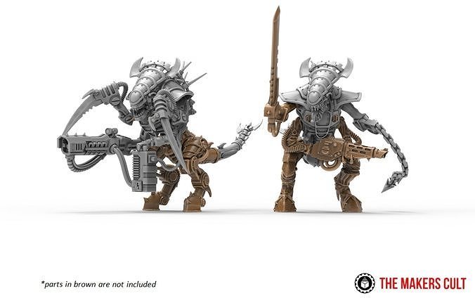 Iron Hive - Warriors set2 and alpha version 3D model 3D printable ...