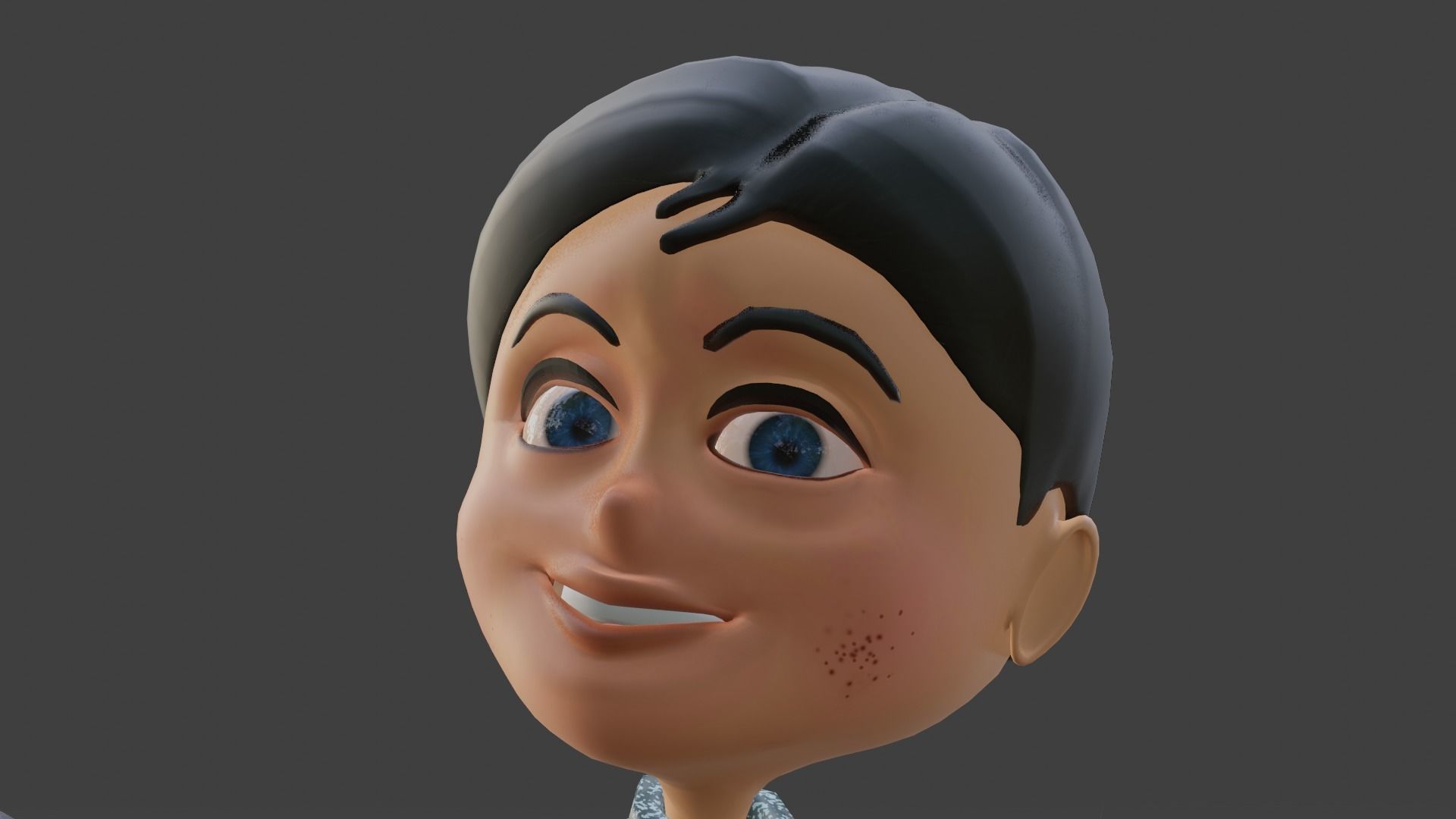 ISAAC cartoon character running 3D model animated rigged | CGTrader