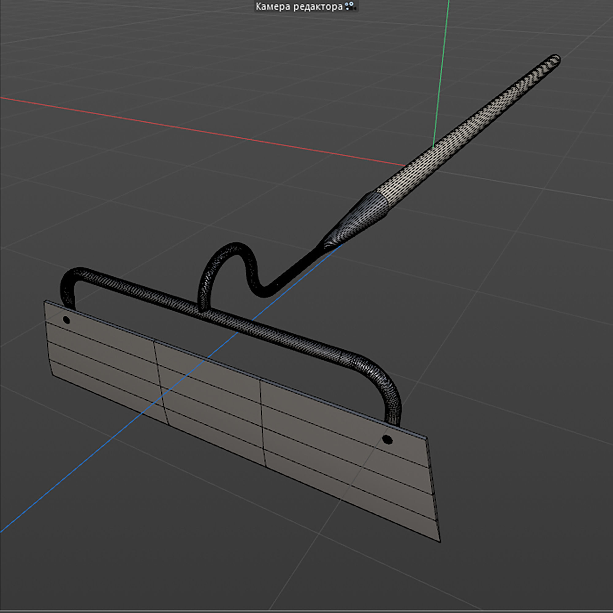 3D model hoe with a stand for giving VR / AR / low-poly | CGTrader