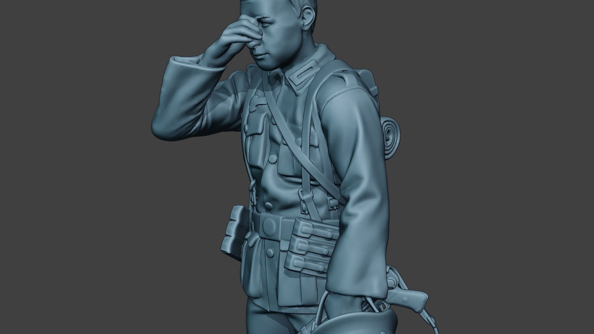 German soldier ww2 Crying G6 3D model 3D printable | CGTrader