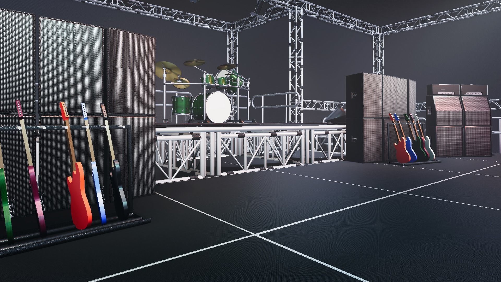 3D model Stage Vol 1 For Unreal And Unity VR / AR / low-poly | CGTrader