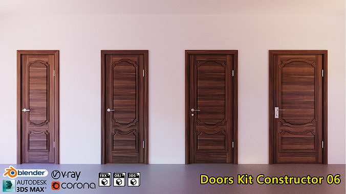 Doors Kit Constructor 06 3D model | CGTrader