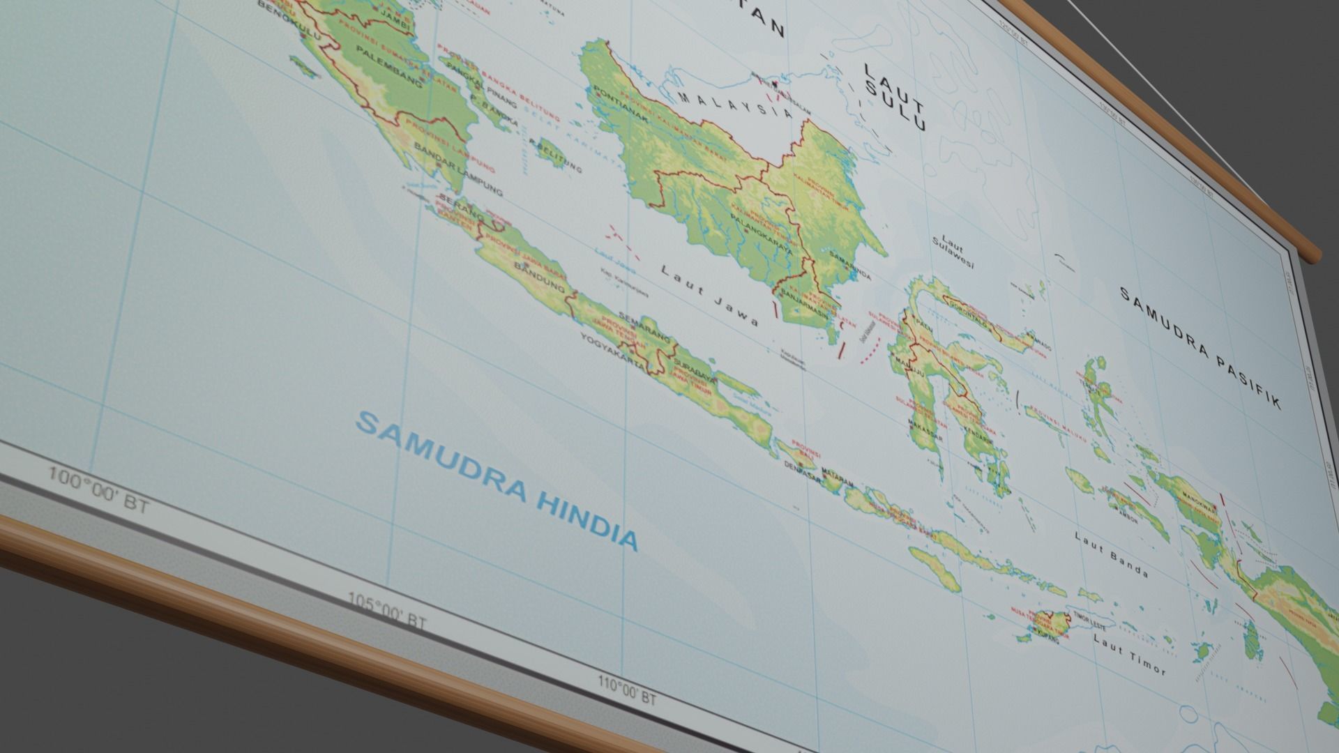indonesian map 3D model | CGTrader