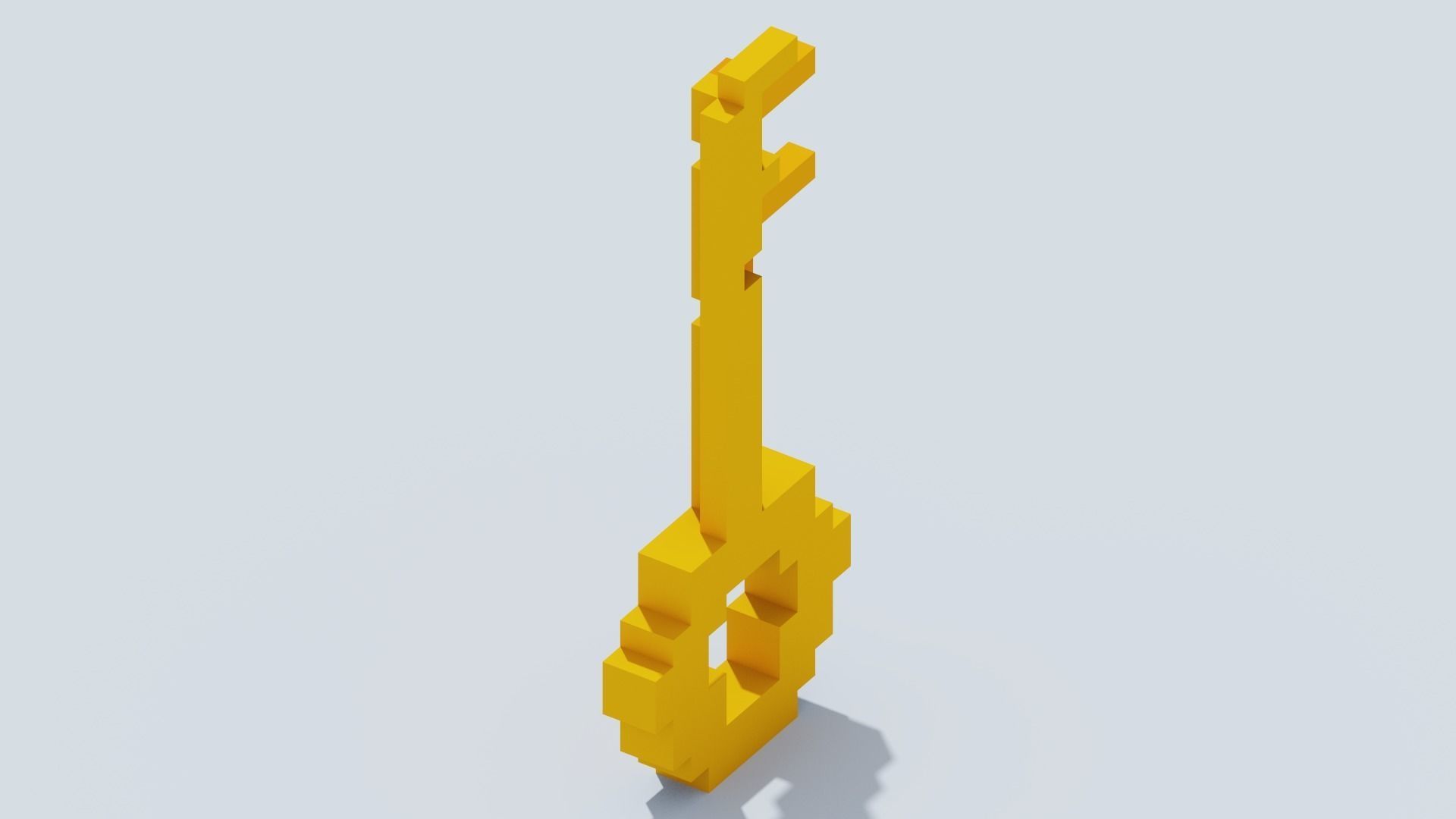 3D model Voxel Gold Key VR / AR / low-poly | CGTrader