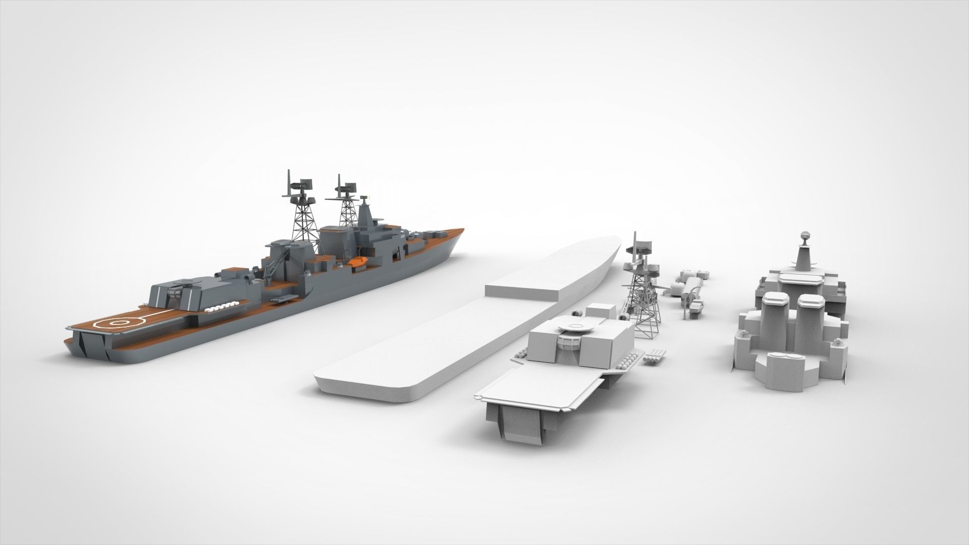 Battle ship military 3d printing 3D model 3D printable | CGTrader