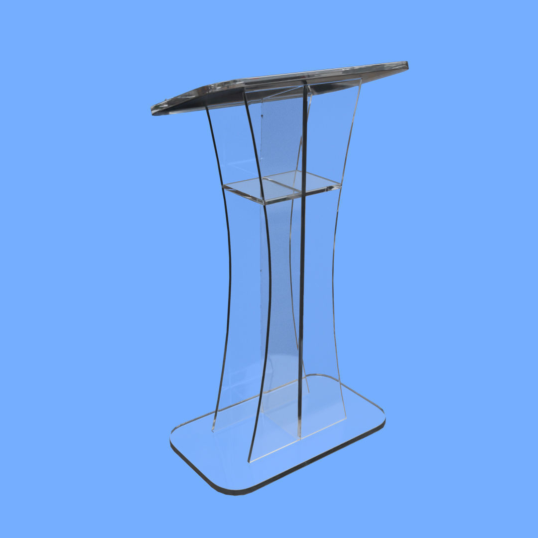 3D model Glass Pulpit - Modern VR / AR / low-poly | CGTrader