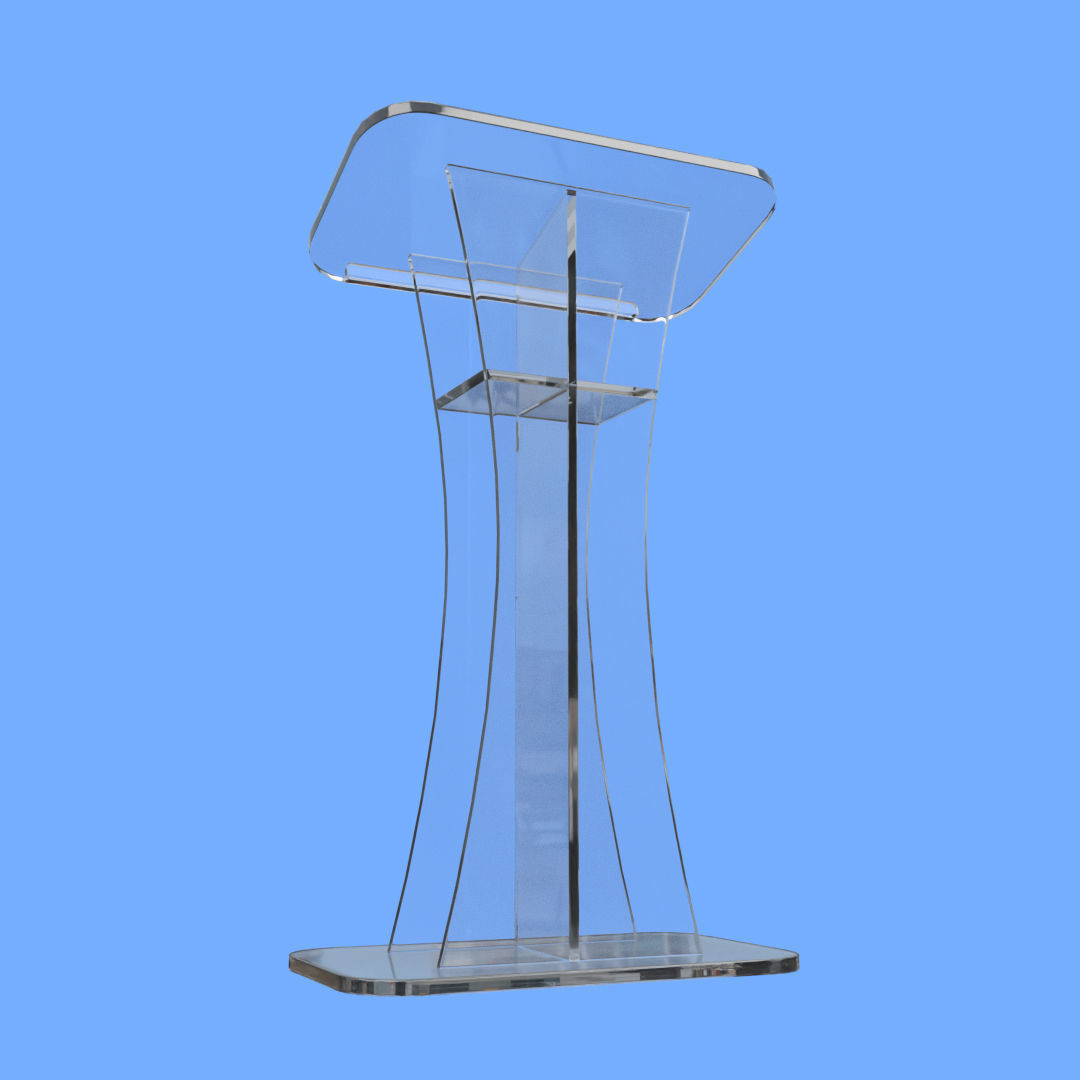 3D model Glass Pulpit - Modern VR / AR / low-poly | CGTrader