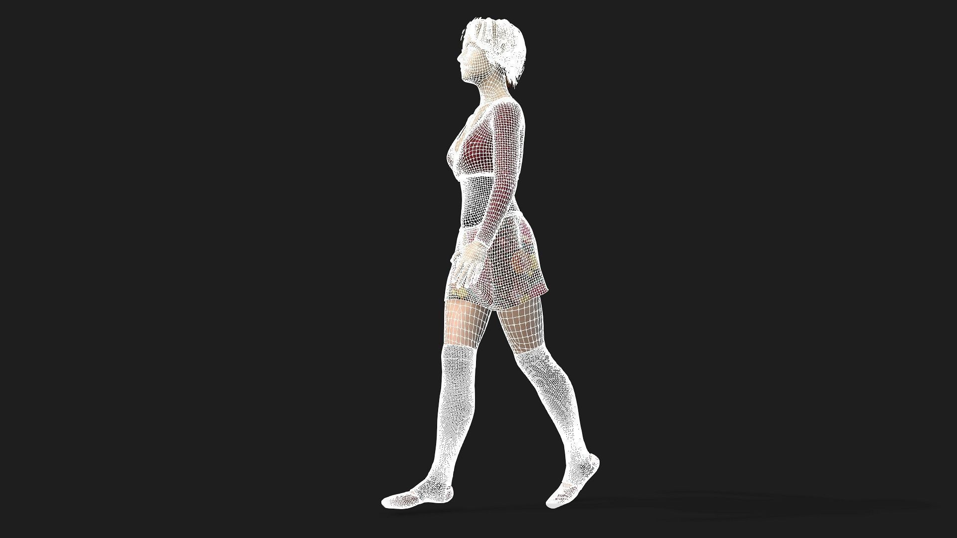 Modern Dancer Ballet 3D model rigged | CGTrader