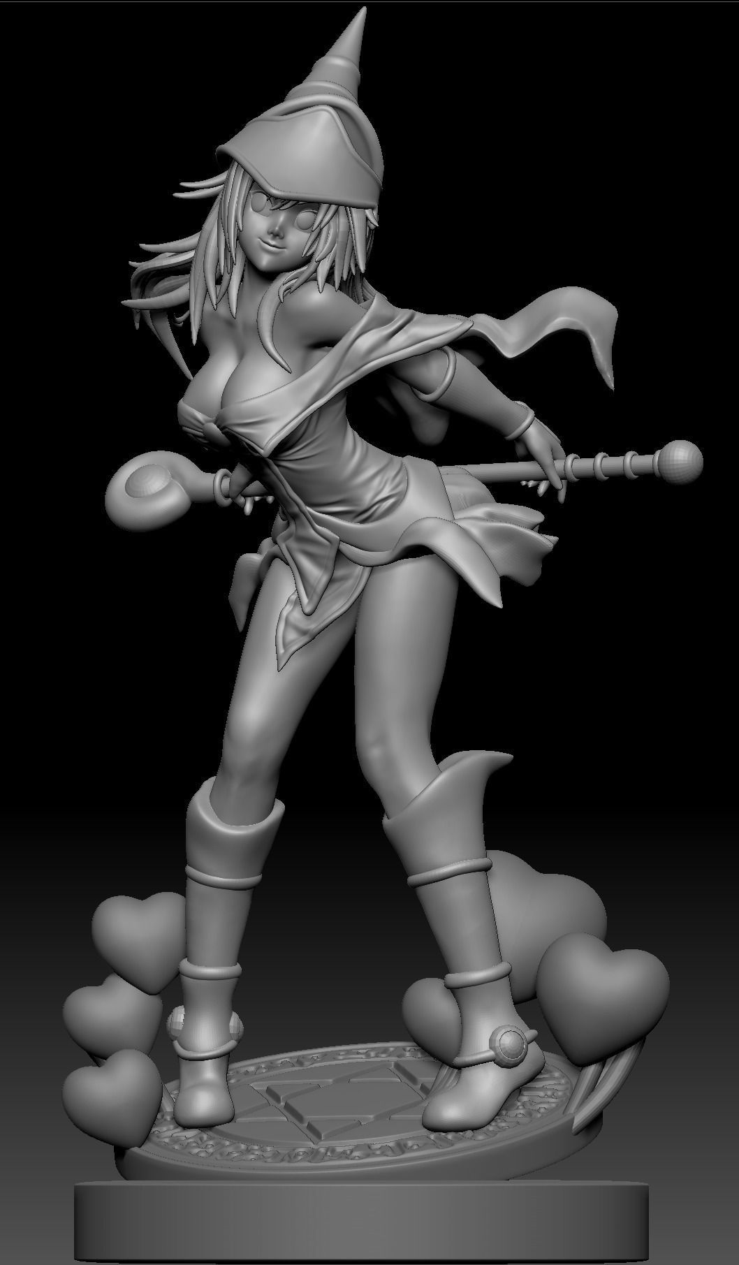 Dark Magician Girl - Yugioh for 3D printing 3D model 3D printable | CGTrader