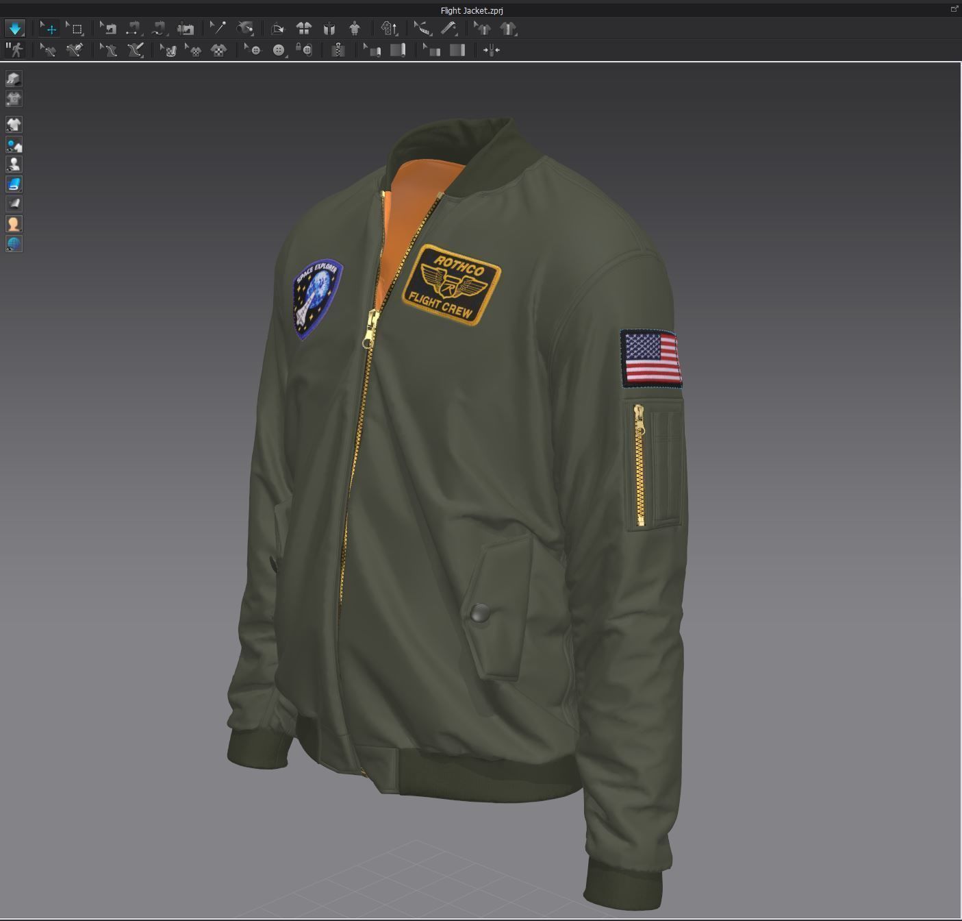Flight Jacket 3D model | CGTrader