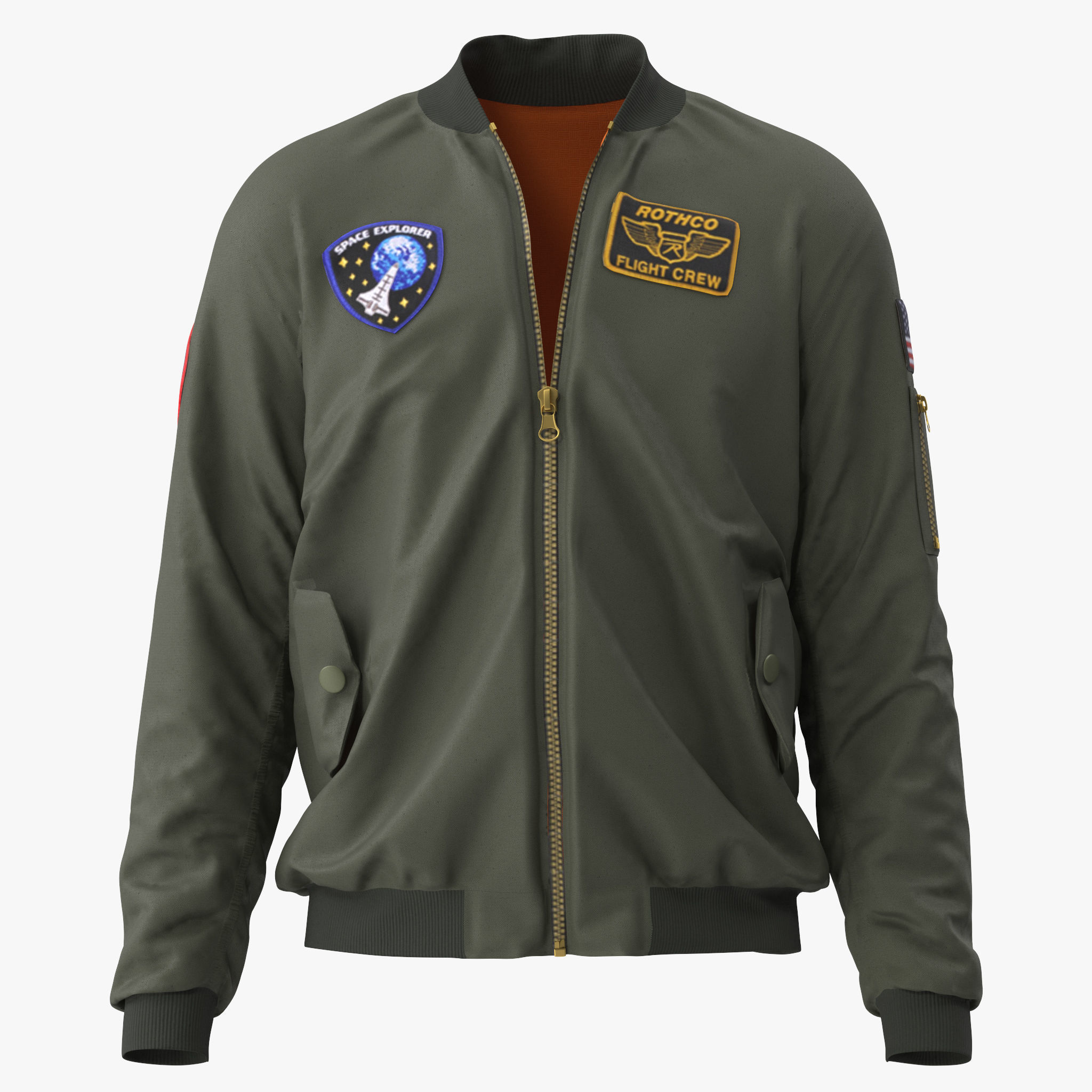 Flight Jacket 3D model | CGTrader