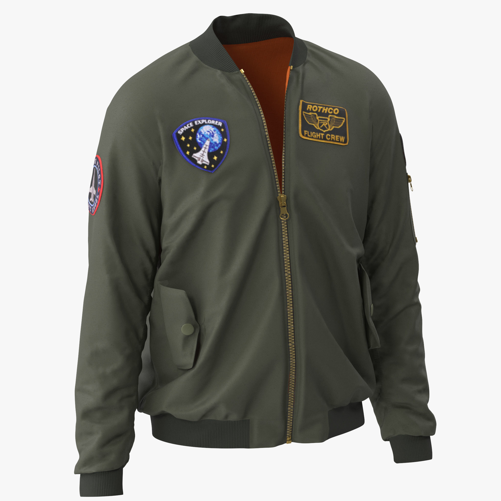Flight Jacket 3D model | CGTrader