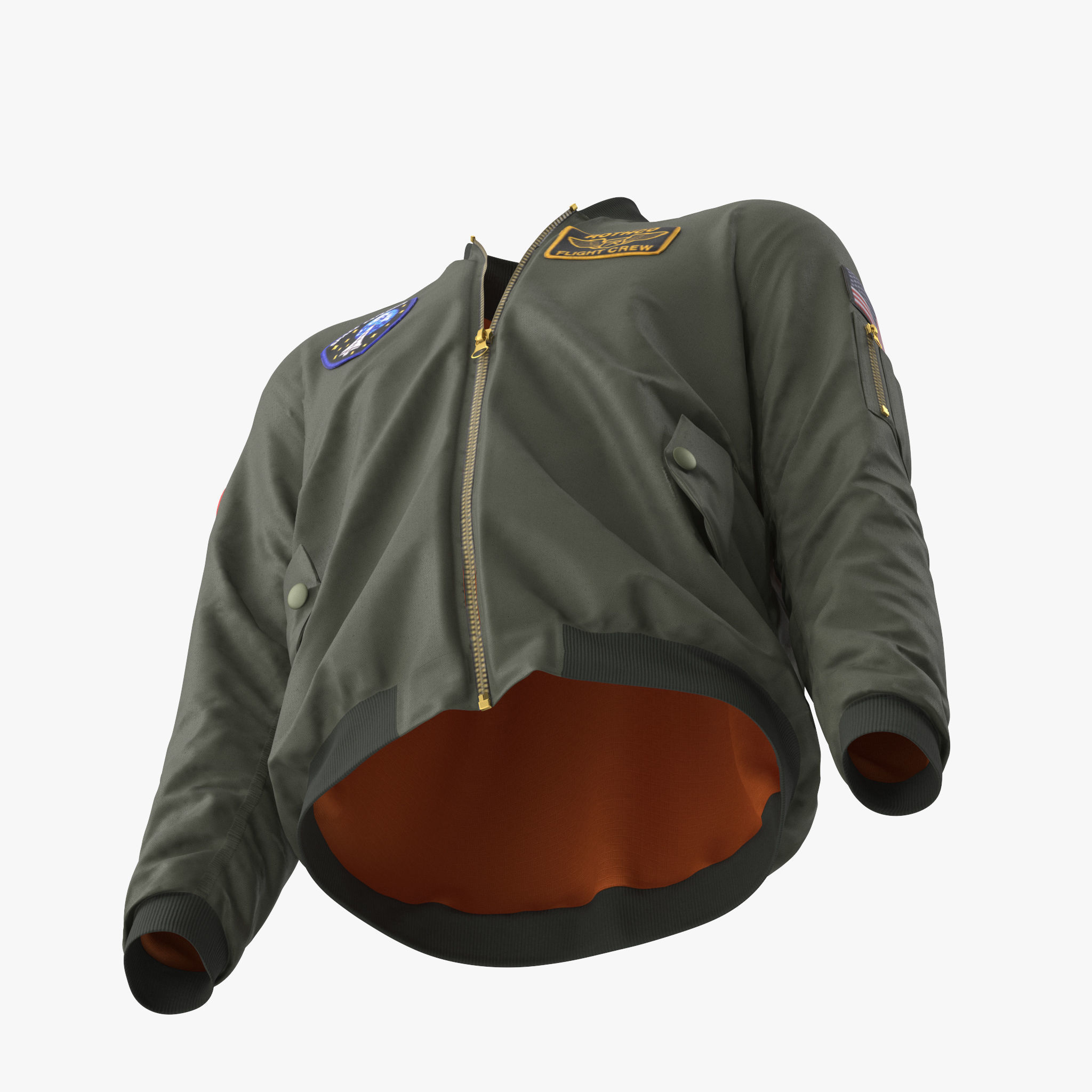 Flight Jacket 3D model | CGTrader