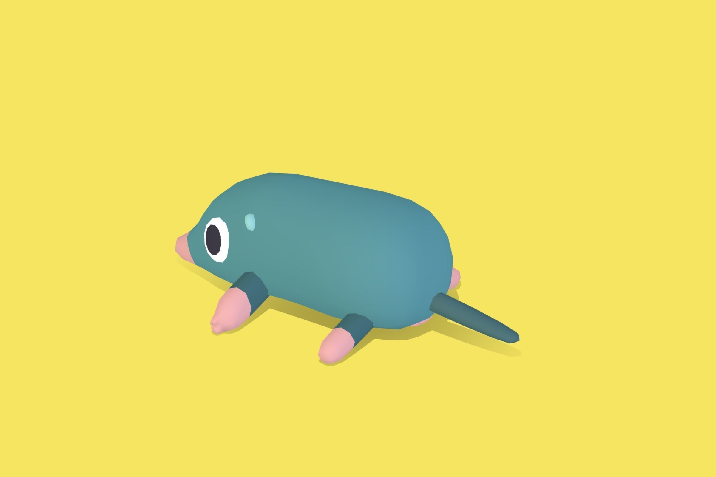 3D model Mole - Quirky Series VR / AR / low-poly | CGTrader