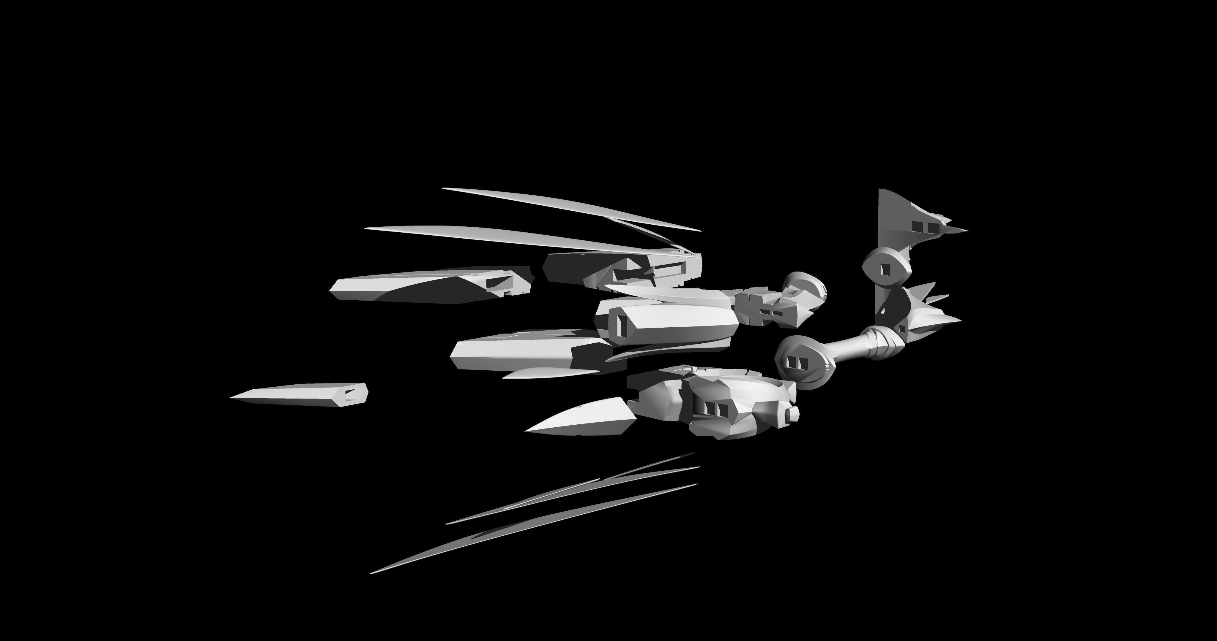 Genshin Impact Skyward Harp 3D model 3D printable | CGTrader