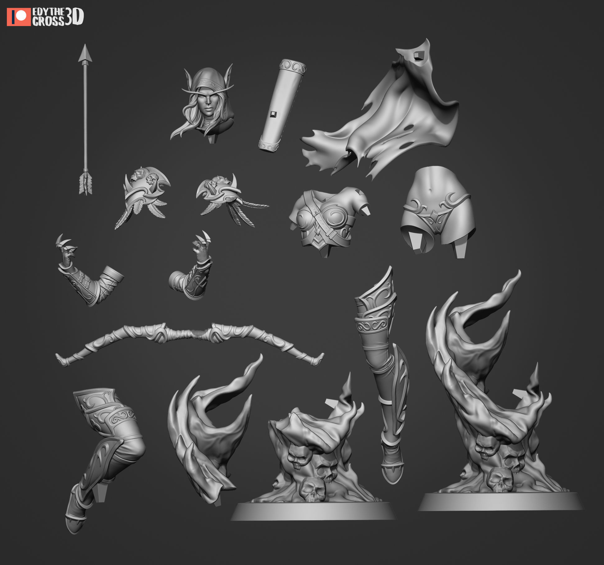 Sylvanas Windrunner - World of Warcraft 3D model 3D printable | CGTrader