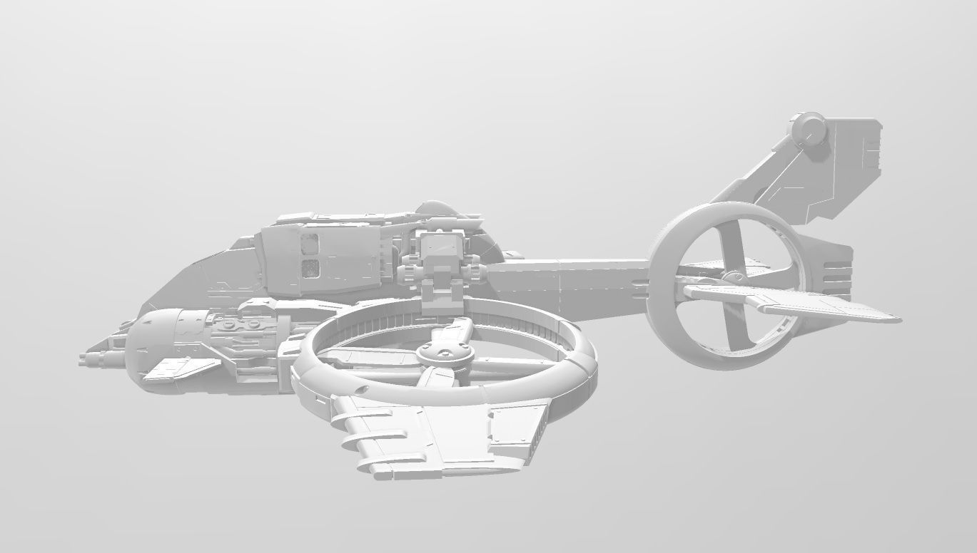 StarCraft II Terran Banshee fighter 3D model 3D printable | CGTrader