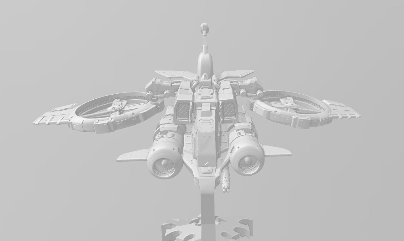 StarCraft II Terran Banshee fighter 3D model 3D printable | CGTrader