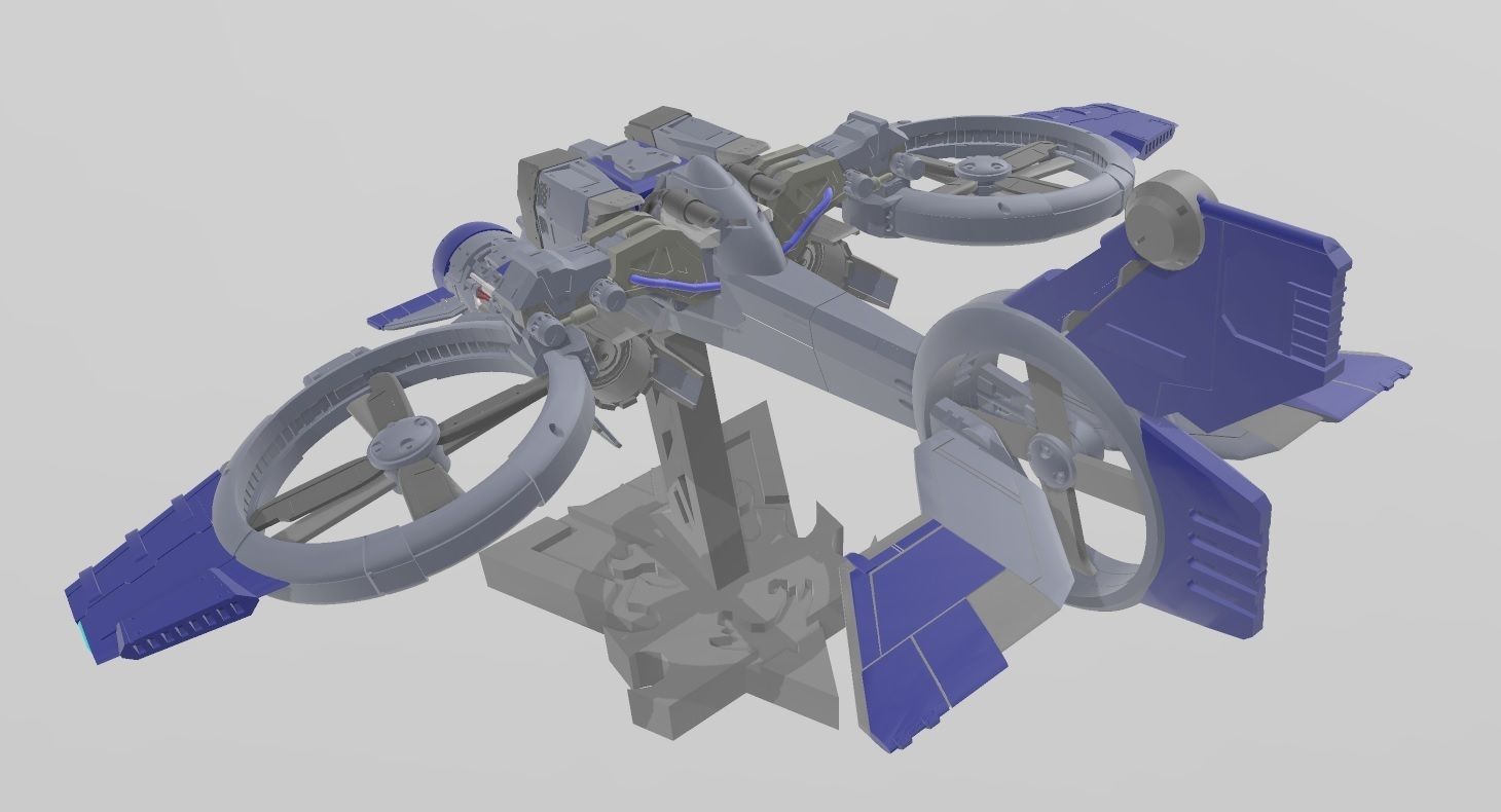 StarCraft II Terran Banshee fighter 3D model 3D printable | CGTrader