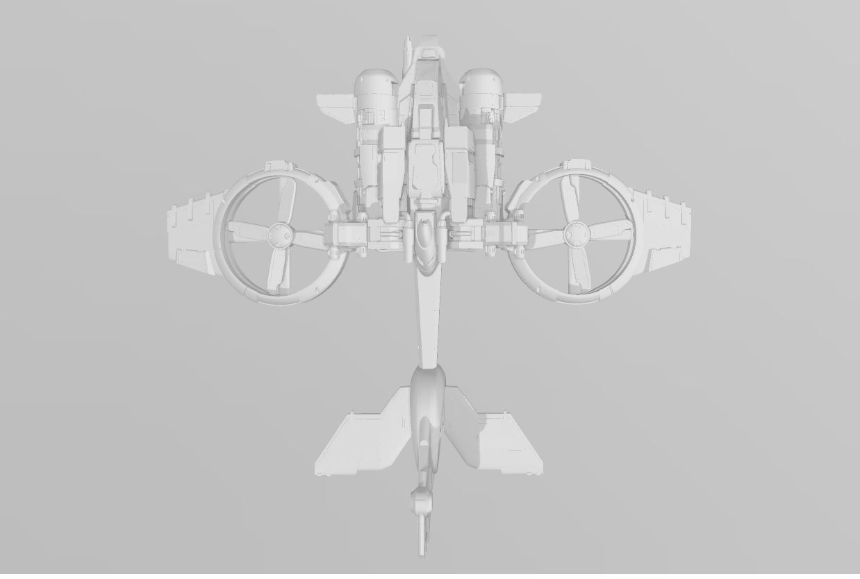 StarCraft II Terran Banshee fighter 3D model 3D printable | CGTrader
