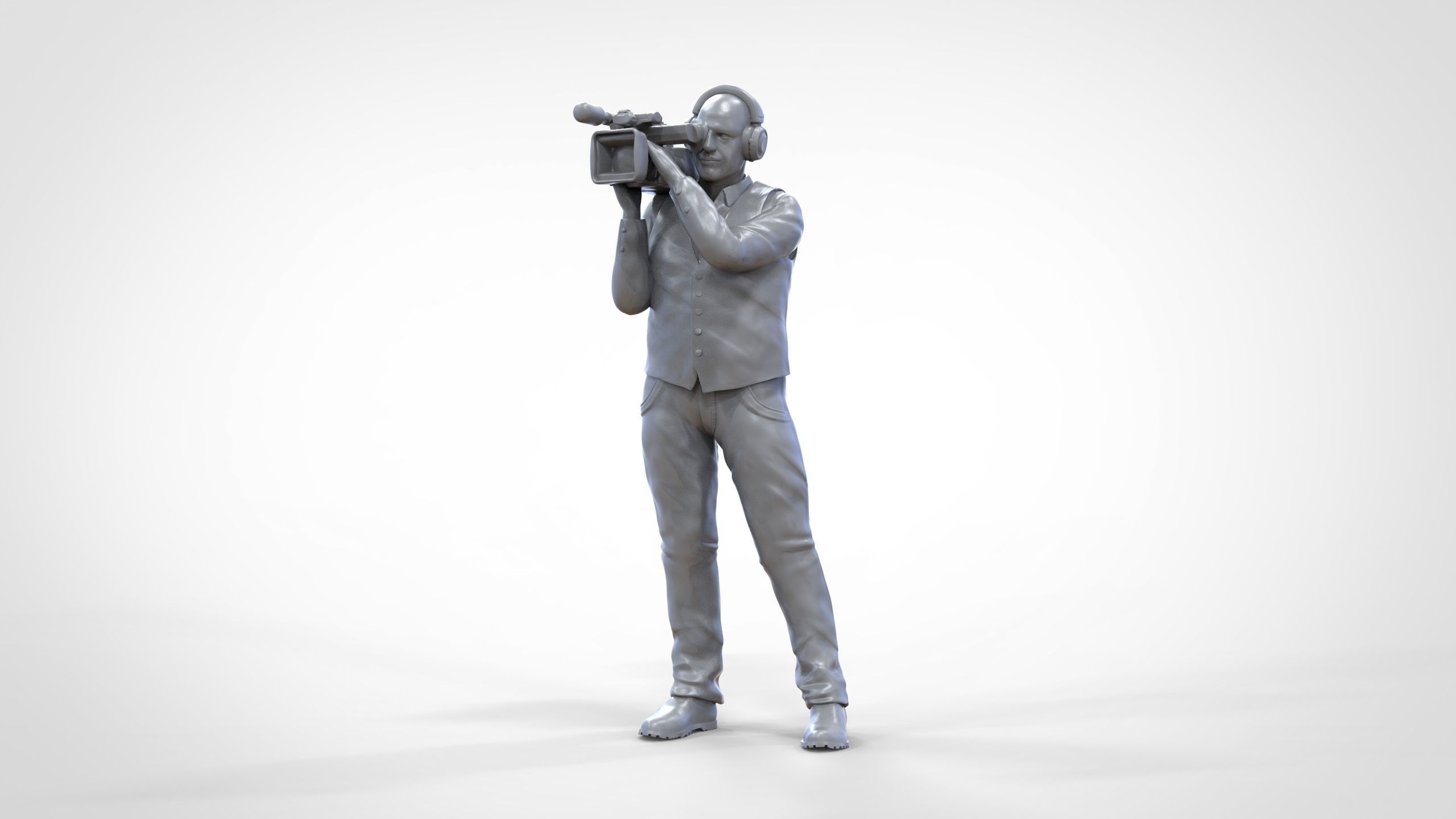 N1 Cameraman camera on shoulder 3D model 3D printable | CGTrader