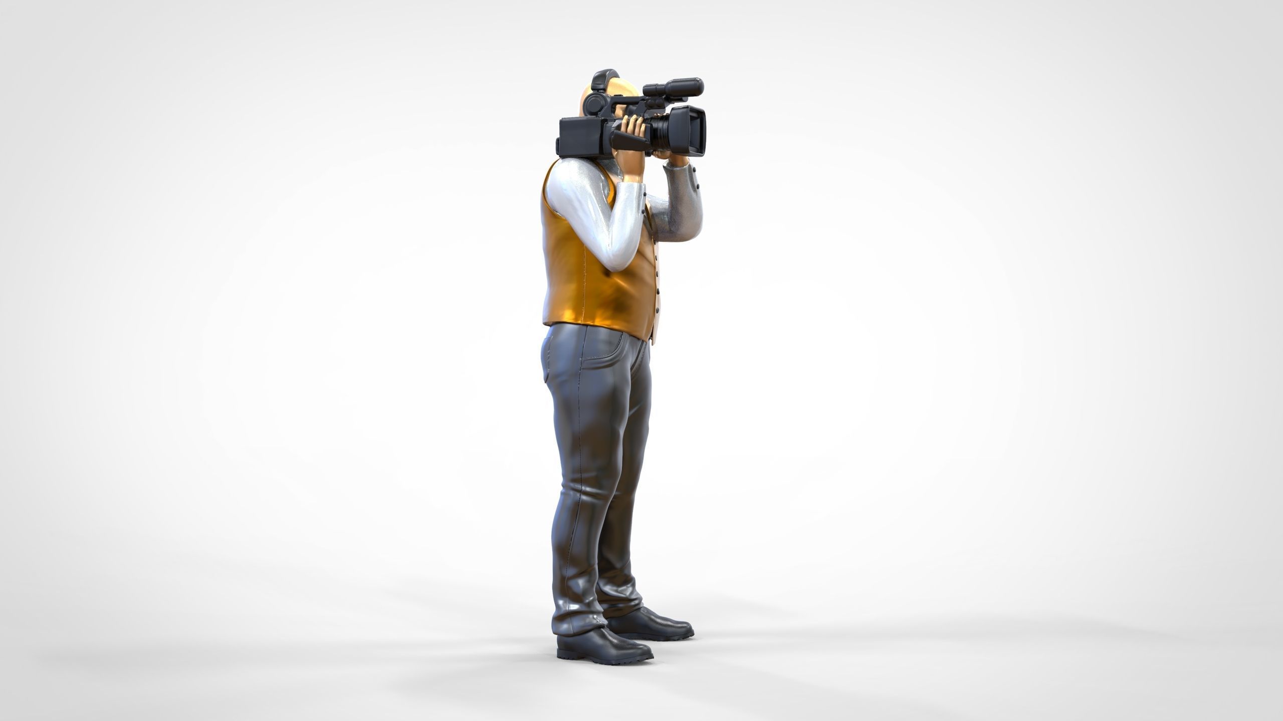 N1 Cameraman camera on shoulder 3D model 3D printable | CGTrader