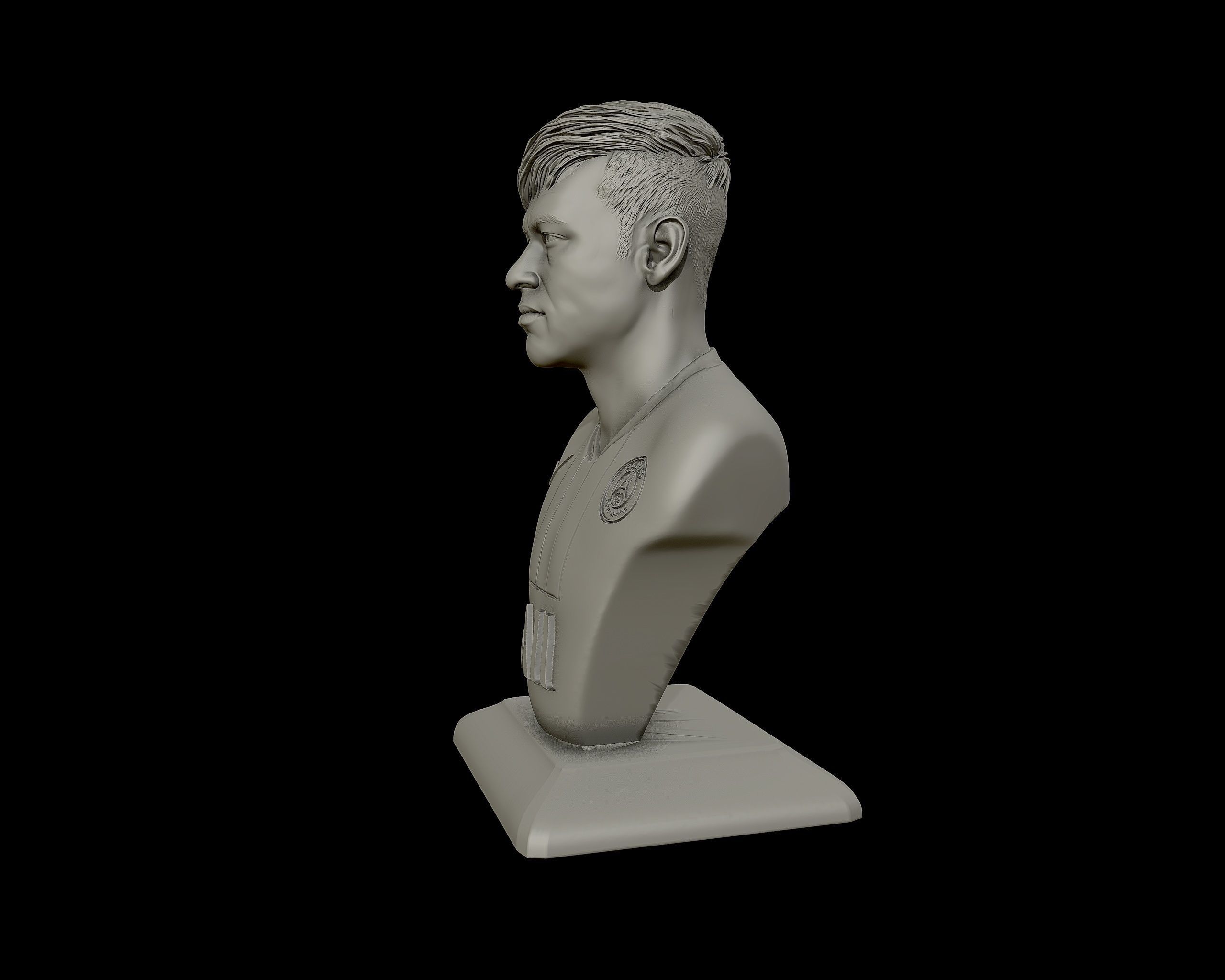 Neymar Jr 3D Portrait Sculpture 3D model 3D printable | CGTrader