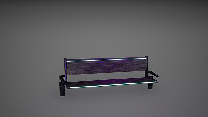 3D model Cyberpunk Bench Game Ready VR / AR / low-poly | CGTrader
