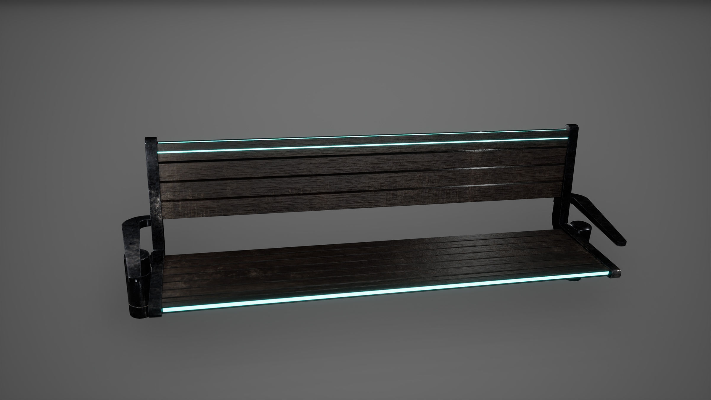 3D model Cyberpunk Bench Game Ready VR / AR / low-poly | CGTrader