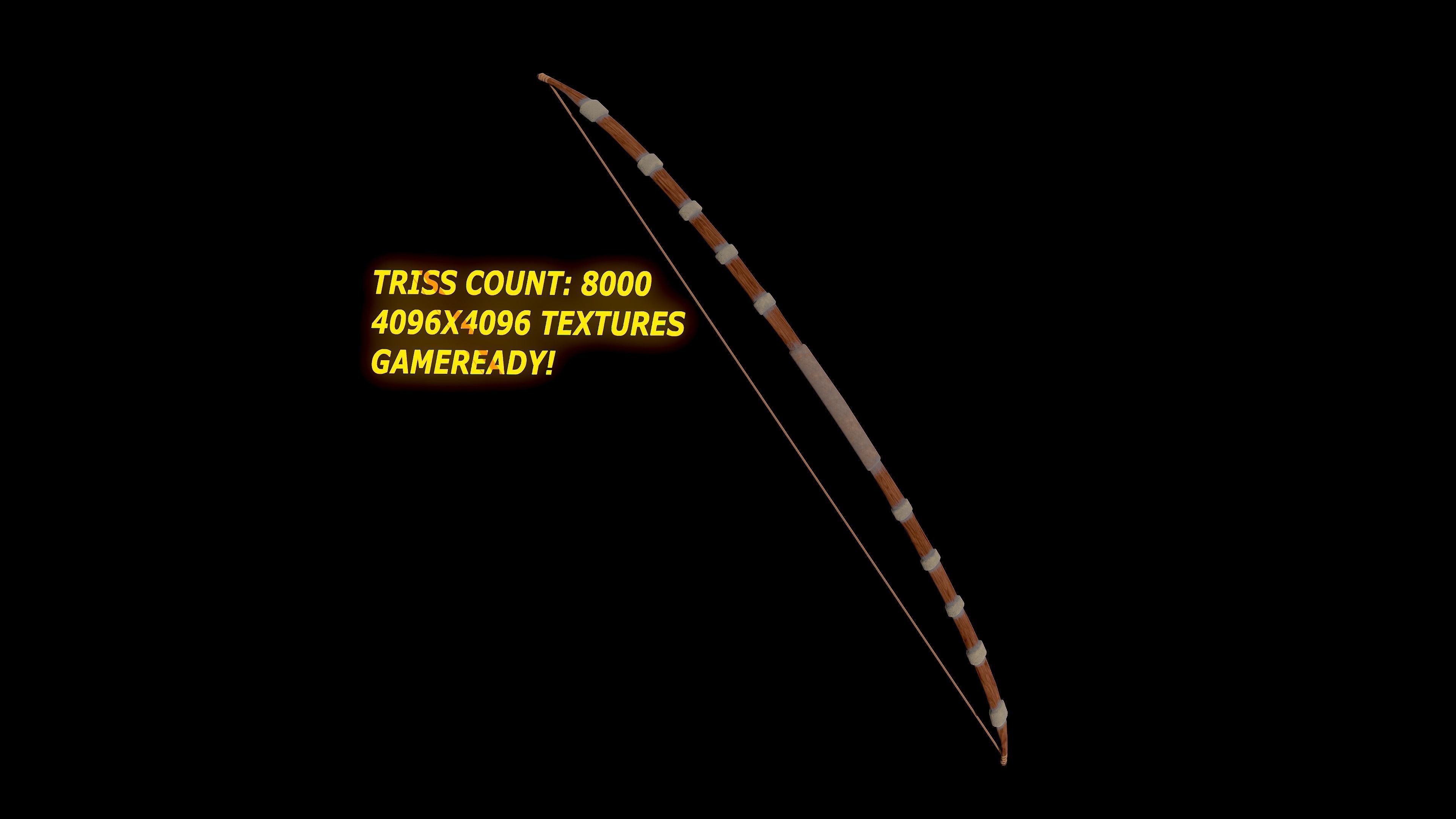 3D model lowpoly Native American bow VR / AR / low-poly | CGTrader