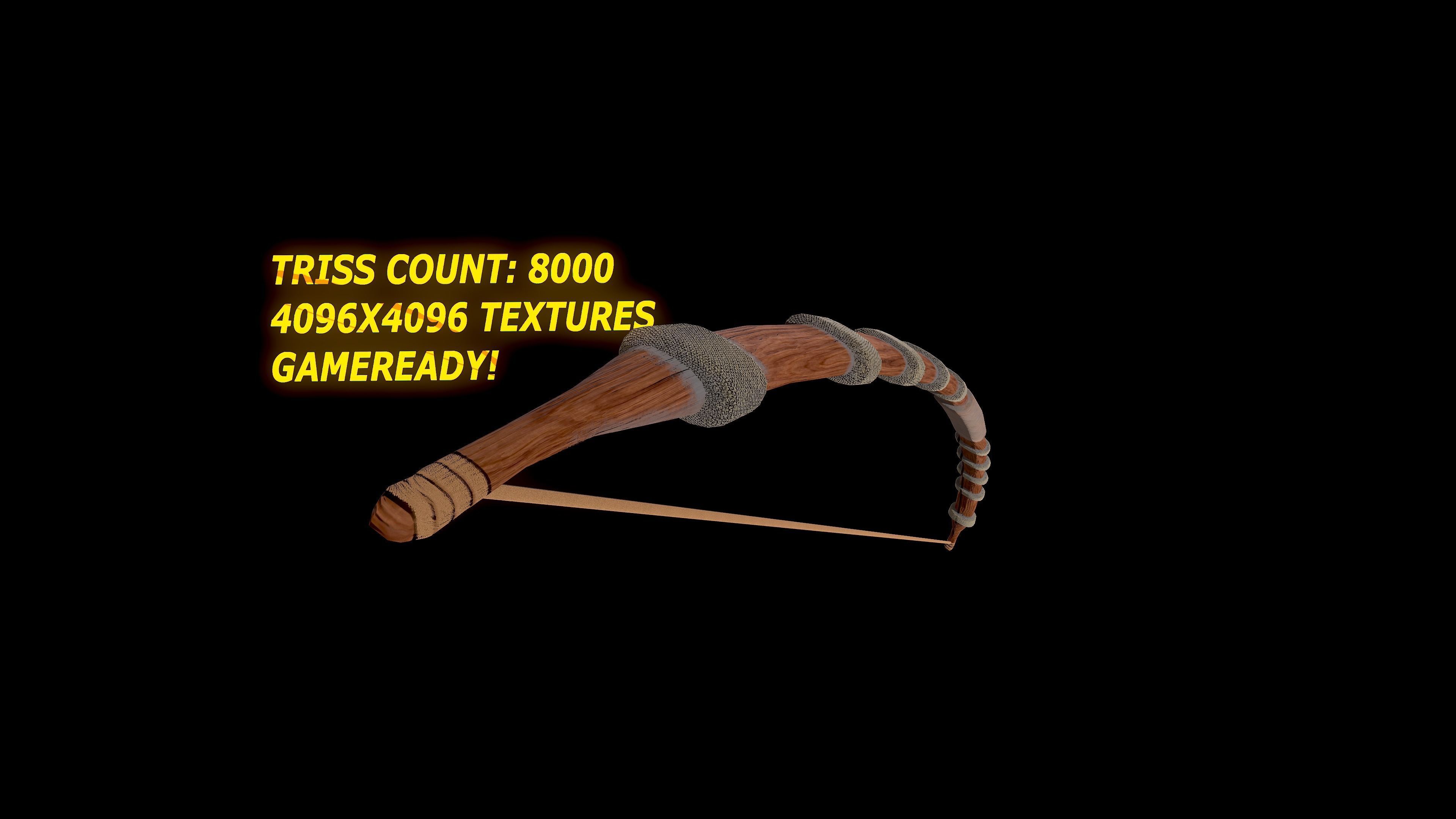 3D model lowpoly Native American bow VR / AR / low-poly | CGTrader