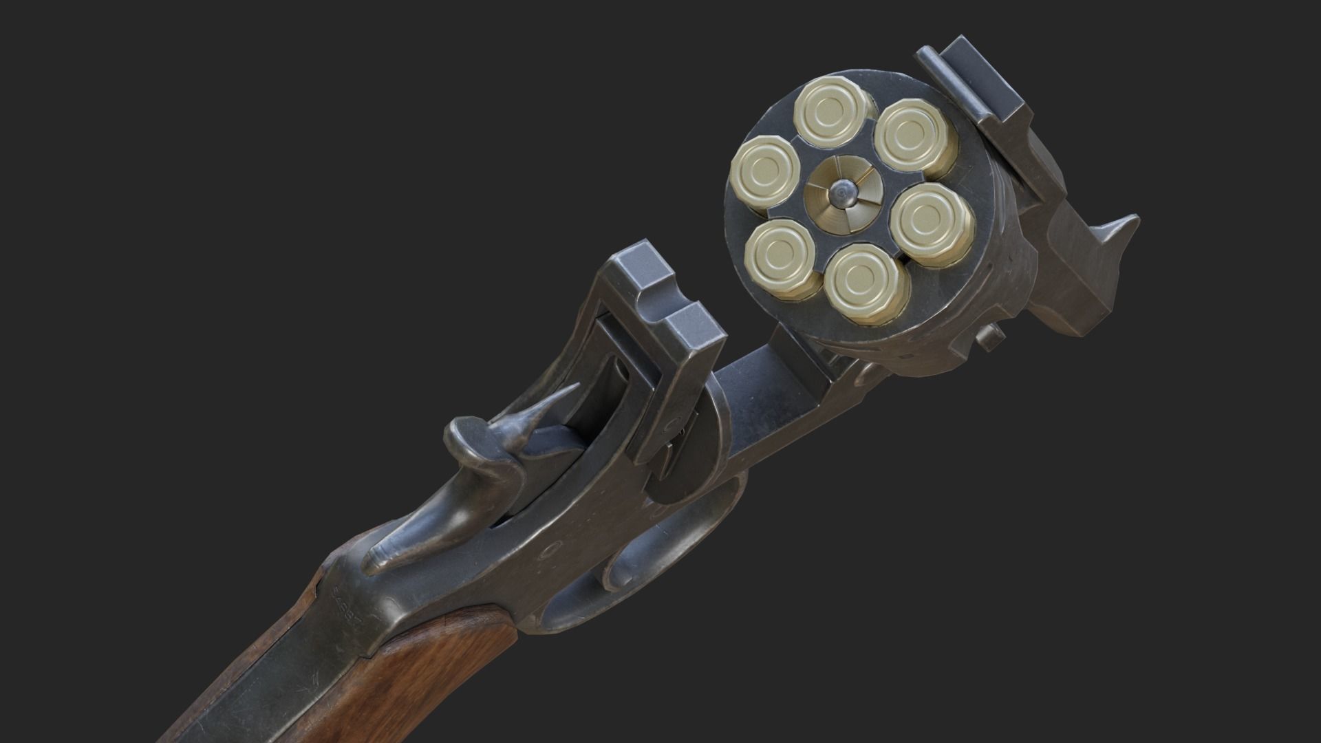 3D model Webley MK I Revolver VR / AR / low-poly | CGTrader