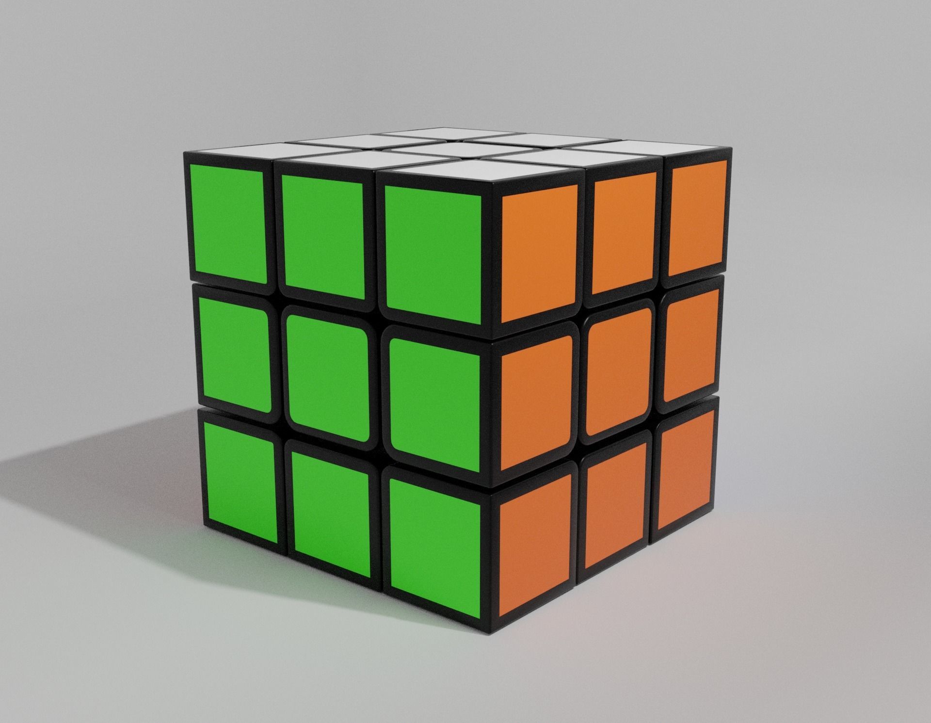 3D asset Rubiks cube 3 by 3 | CGTrader