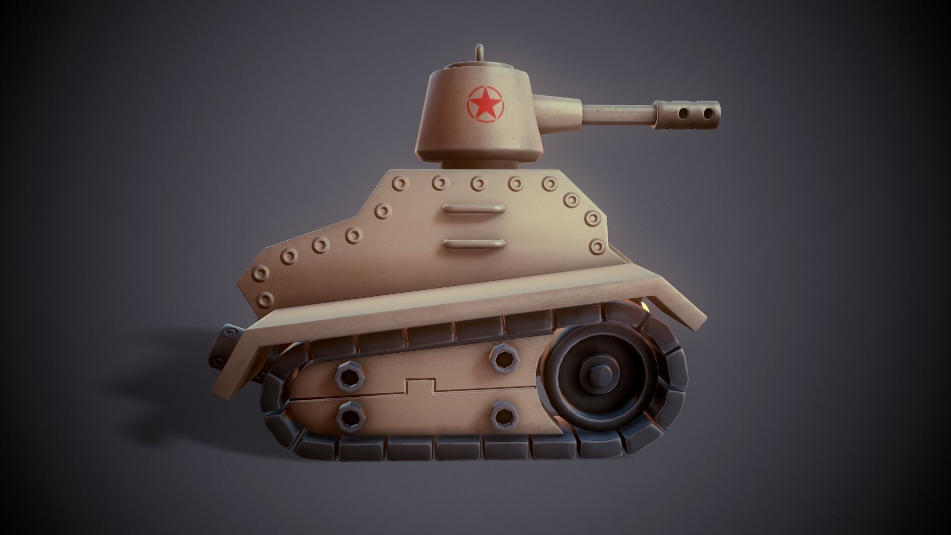 Stylized Tank - Tutorial Included 3D model | CGTrader