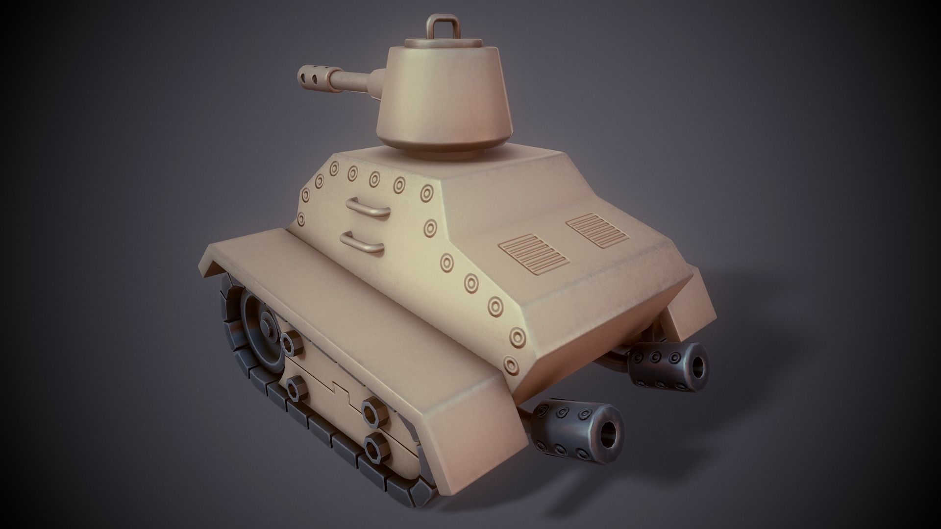 Stylized Tank - Tutorial Included 3D model | CGTrader