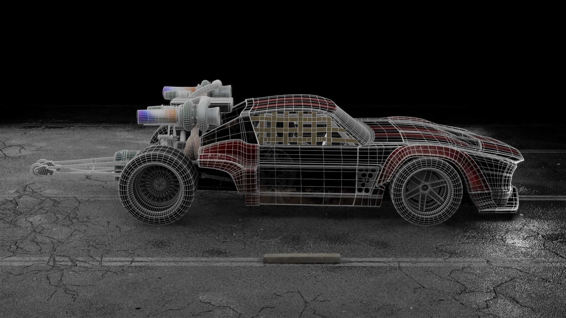 3D model Cyberpunk Car VR / AR / low-poly | CGTrader