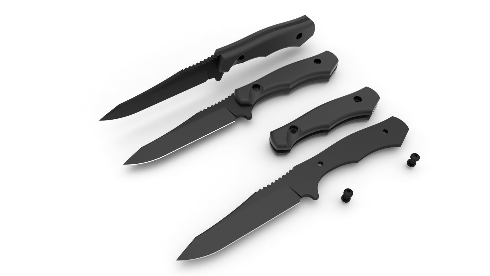 Toor-Knives First-Blood 3D model rigged | CGTrader