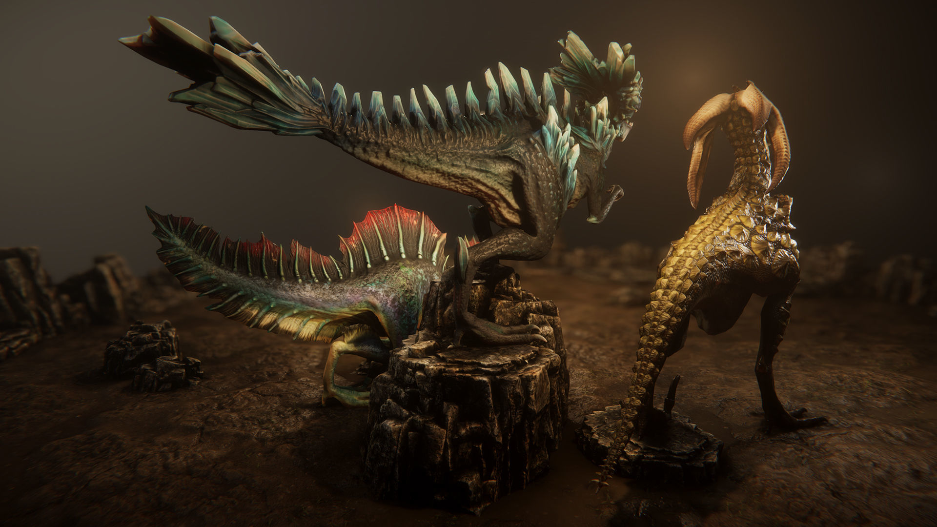 3D model Raptors pack VR / AR / low-poly animated | CGTrader