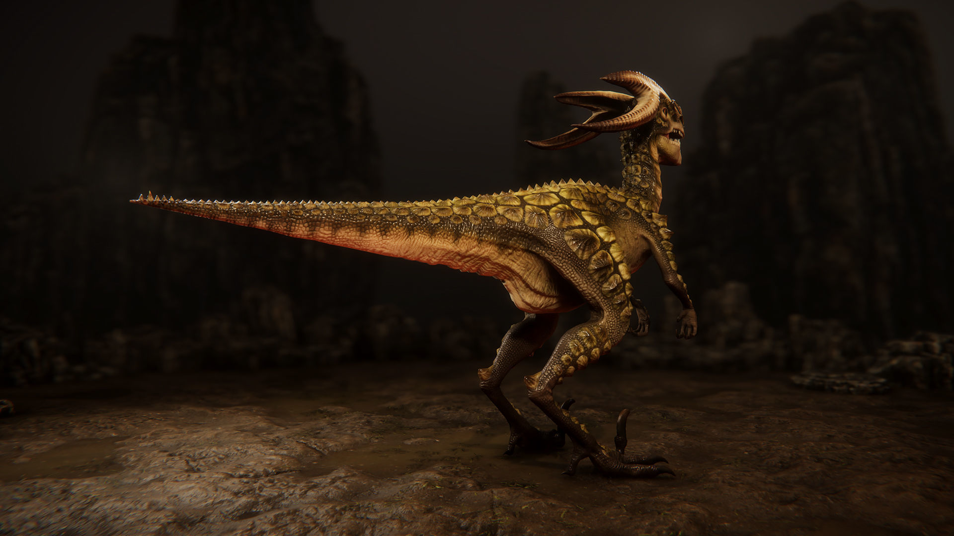 3D model Raptors pack VR / AR / low-poly animated | CGTrader